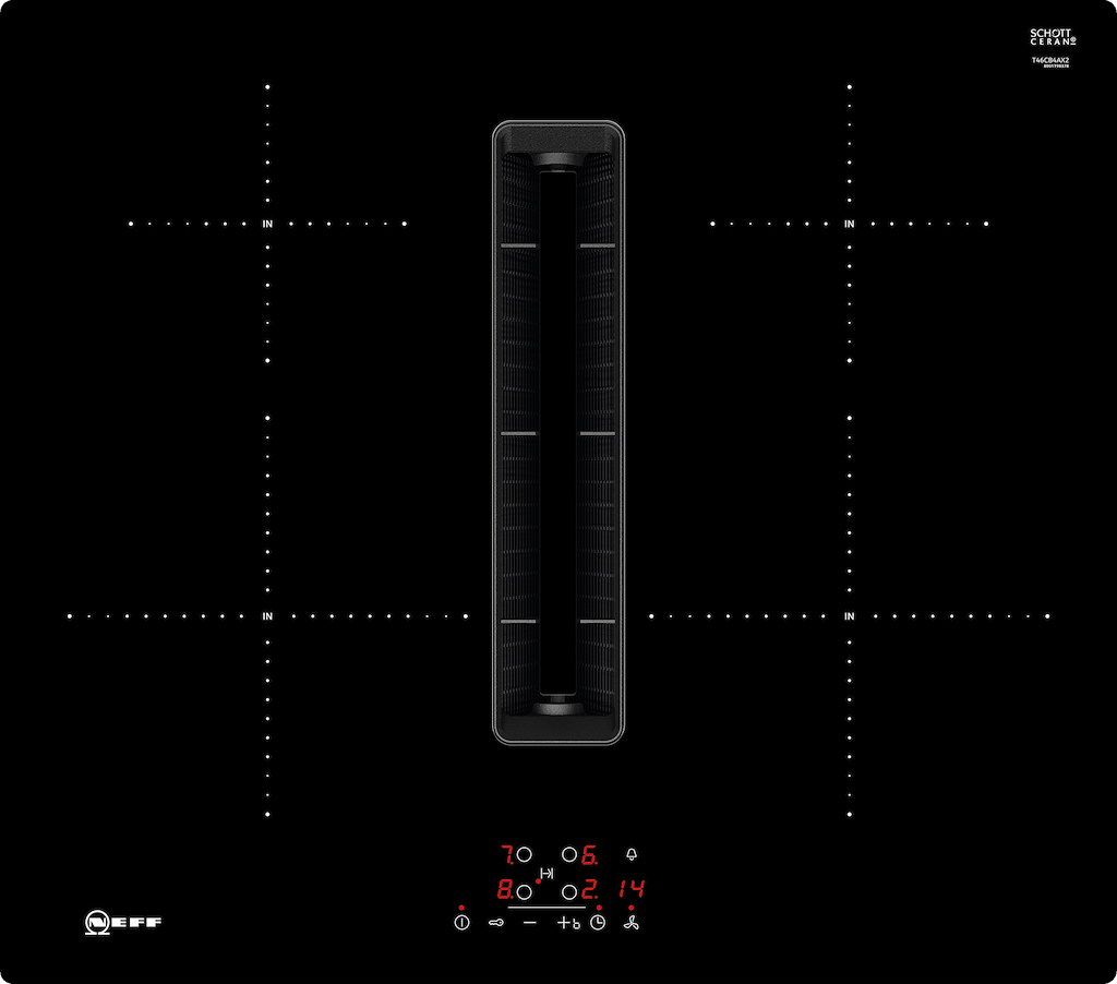 Neff T46CB4AX2, Induction hob with integrated ventilation system ...