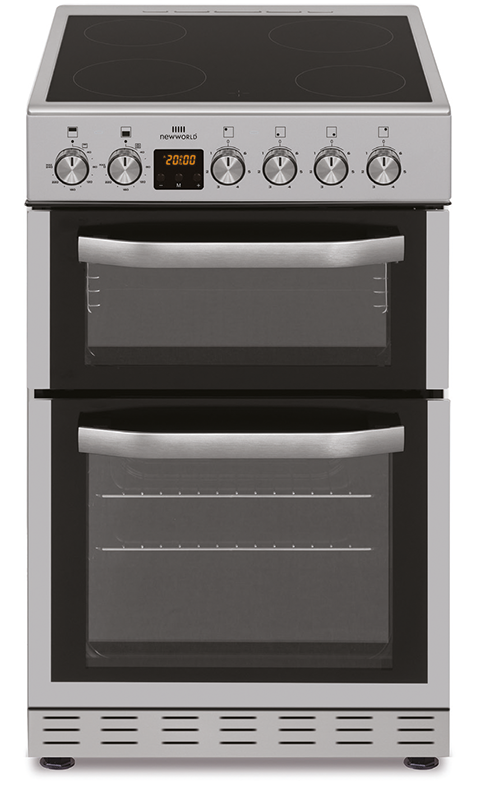 NewWorld 50cm Electric Cooker - Silver - NWTOP53DCS | Modern Living