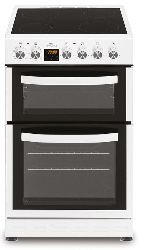 NewWorld 50cm Electric Cooker - White - NWTOP53DCW | Modern Living