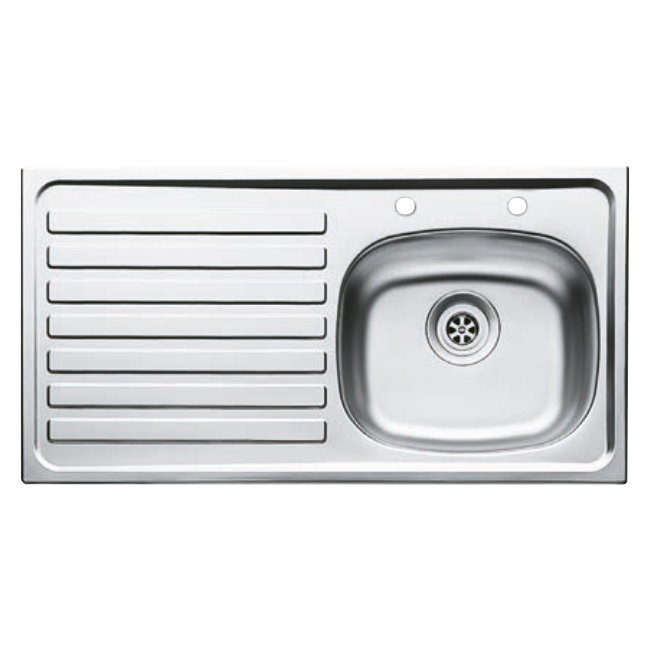 Scott & James 940 mm 2 Tap Hole 1.0 Bowl Sink - 940 x 490 mm - Left ...