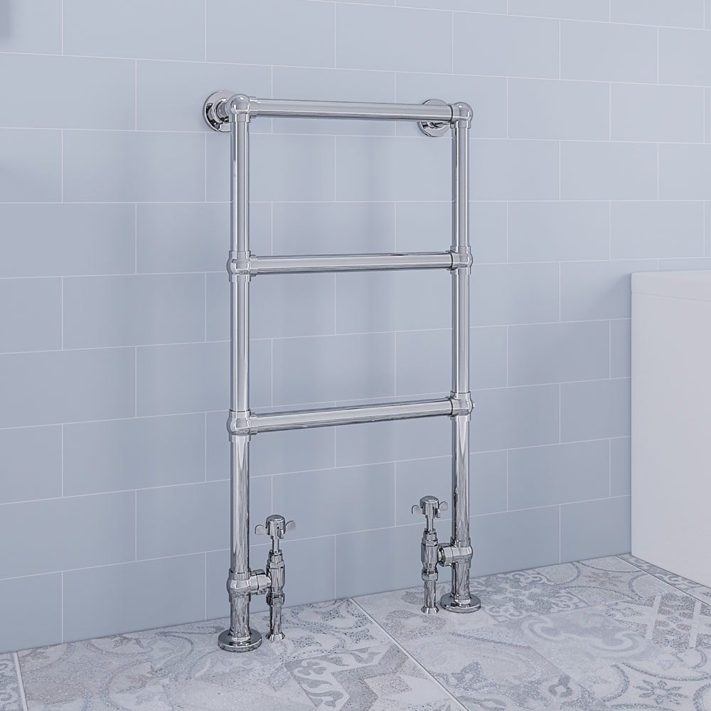 Eastbrook Windrush 1550 x 500 Traditional Radiator in Chrome | Modern ...