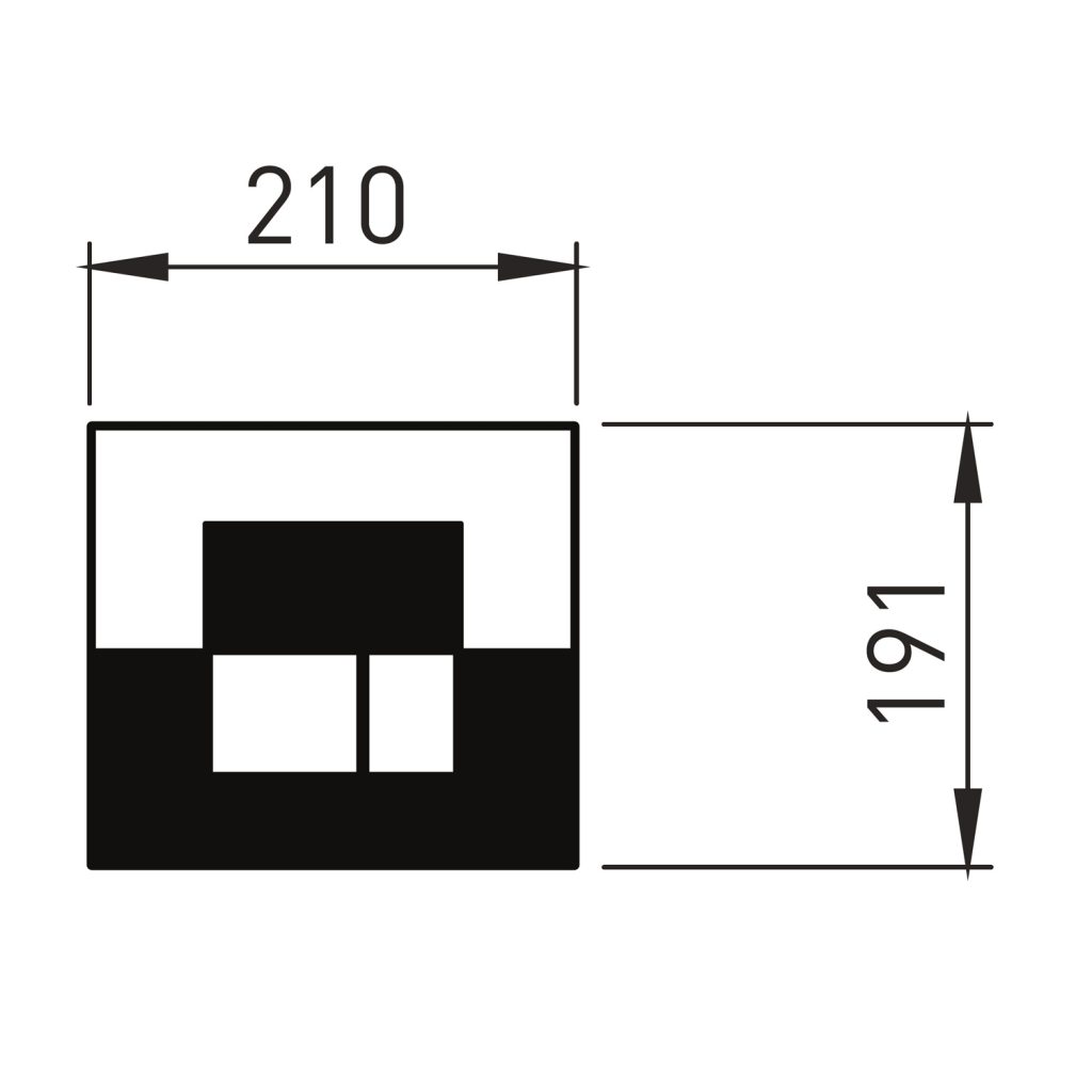 Florence White Square Flush Plate For Wc Frame - | Modern Living